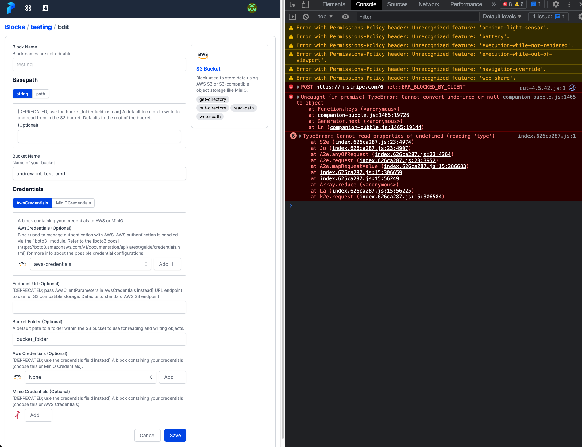 Cannot create block document with Union[Block1, Block2] · Issue #979 · PrefectHQ/prefect-ui ...