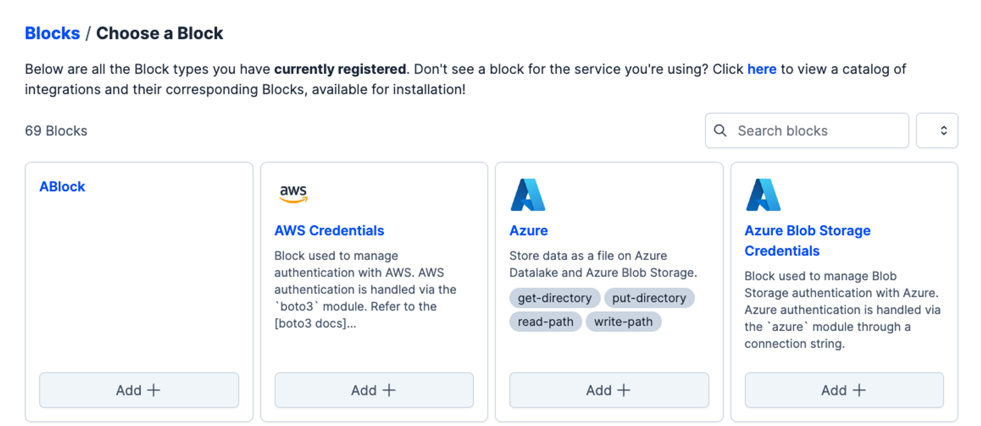 Add a short blurb on the Prefect Blocks UI page linking to Collections Catalog · Issue #8211 ...