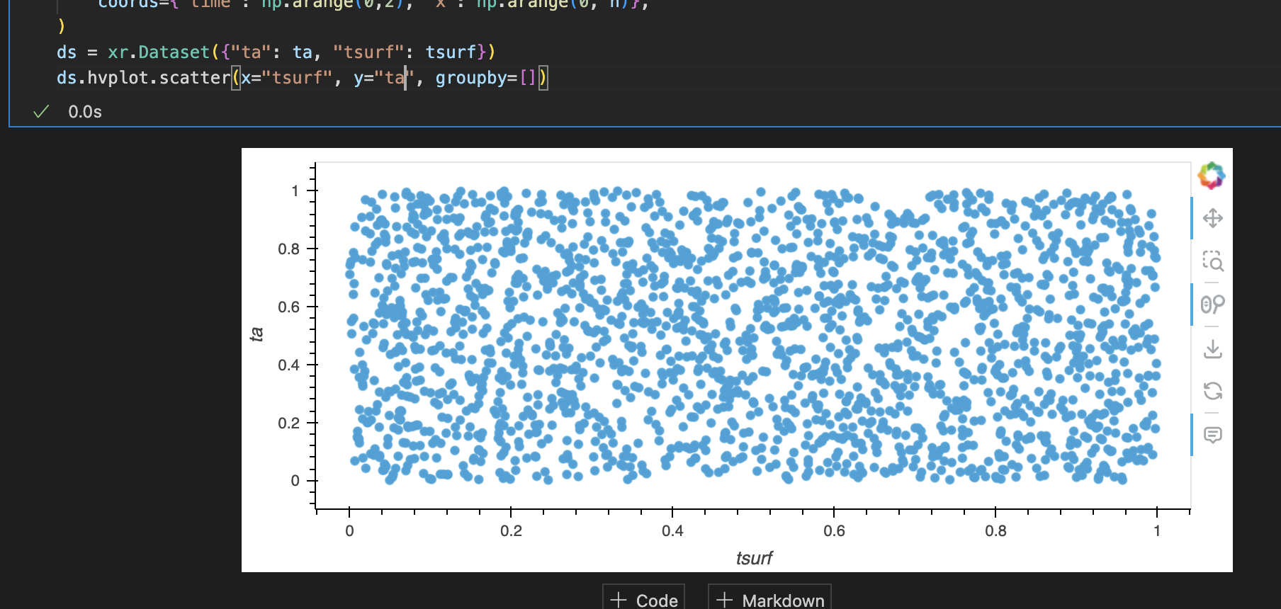 Simple scatter plot of xarray Datset: Not possible / bad performance · Issue #1098 · holoviz ...