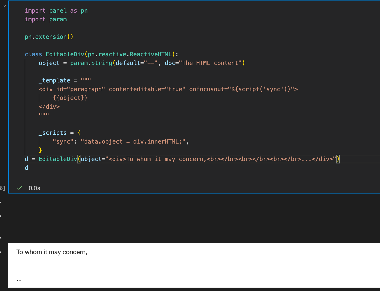Cannot Use In Implementation Of Editablediv In Reactivehtml · Issue 5529 · Holovizpanel · Github 
