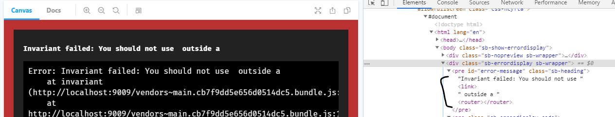 Unescaped error messages are injected into the DOM · Issue #8362 · storybookjs/storybook · GitHub
