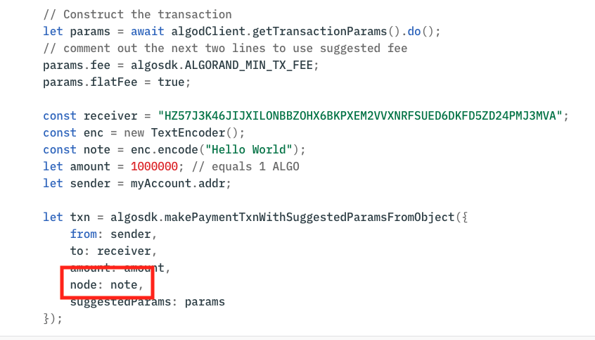 Typo on first transaction example node property used instead of note ...