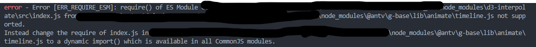 🐛 Bug Error Errrequireesm Require Of Es Module Nextjs Typescript Timelinejs To A