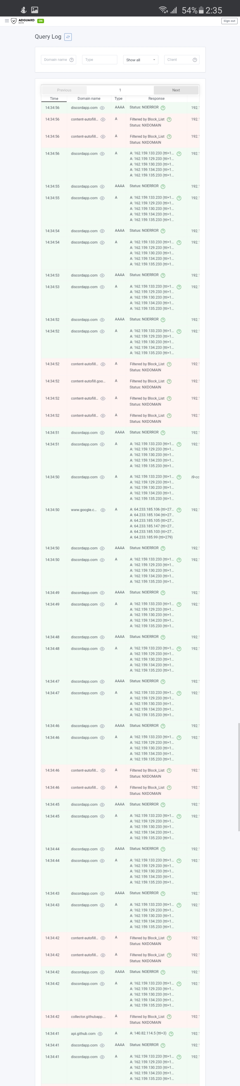 Ability to hide DNS names from Query Log ( pass or blocked ) · Issue #1714 · AdguardTeam ...