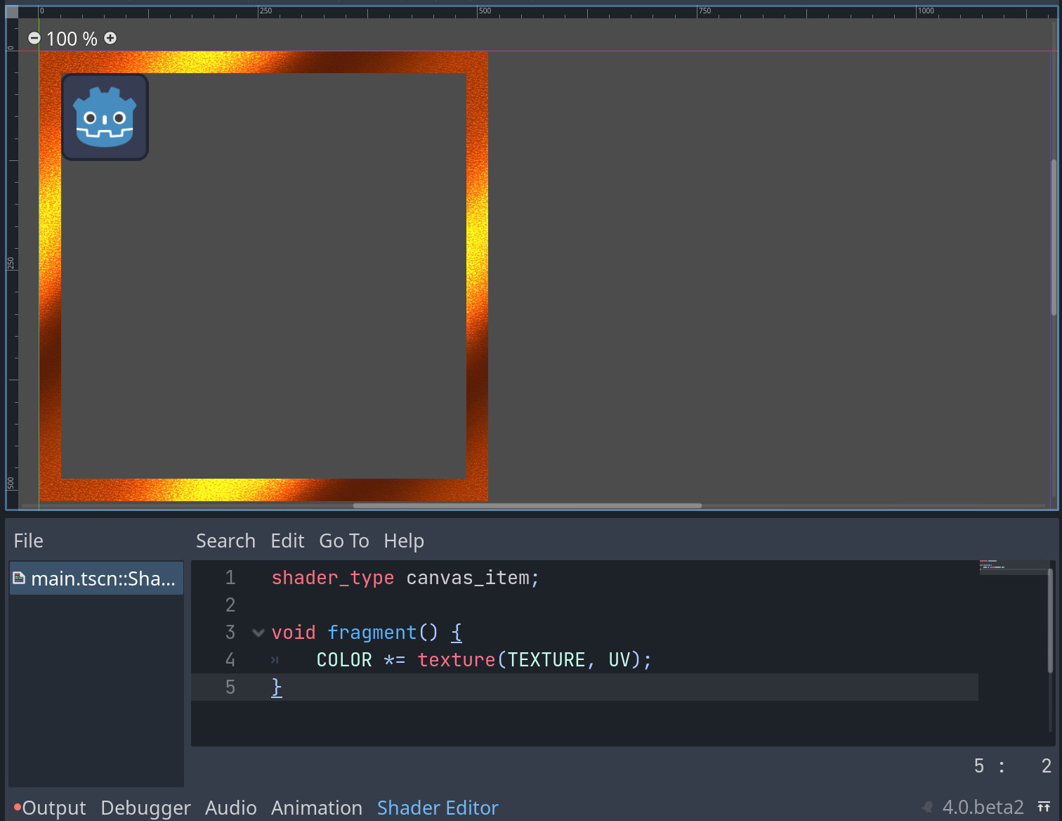 draw_center unchecked doesn't work with shaders · Issue #66980 · godotengine/godot · GitHub