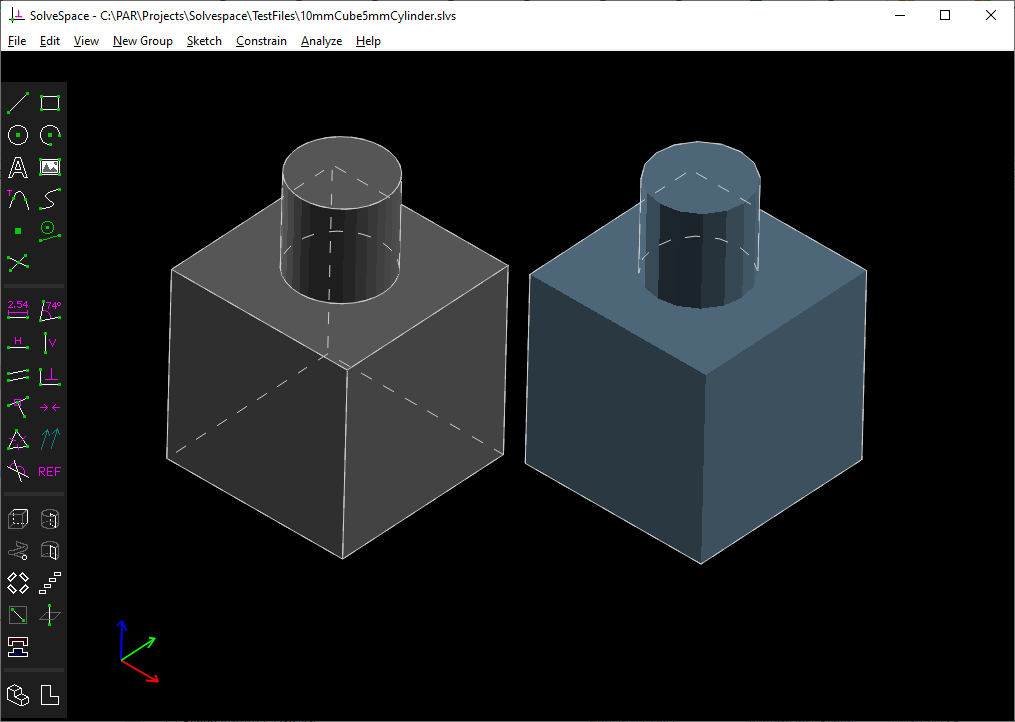 Linked STLs have no edges but have outlines with "Show edges of solid model". Here is why ...