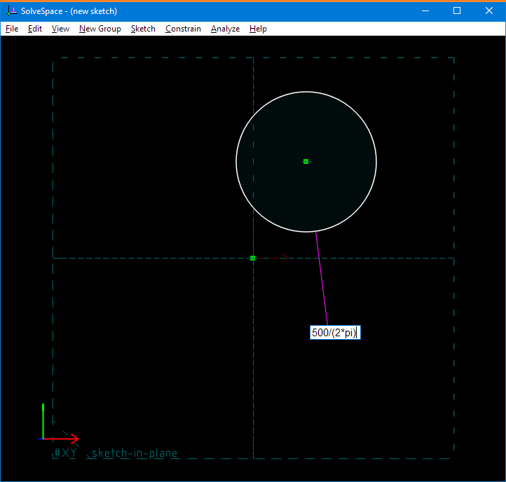 Display a circle length in the browser · Issue #1211 · solvespace/solvespace · GitHub