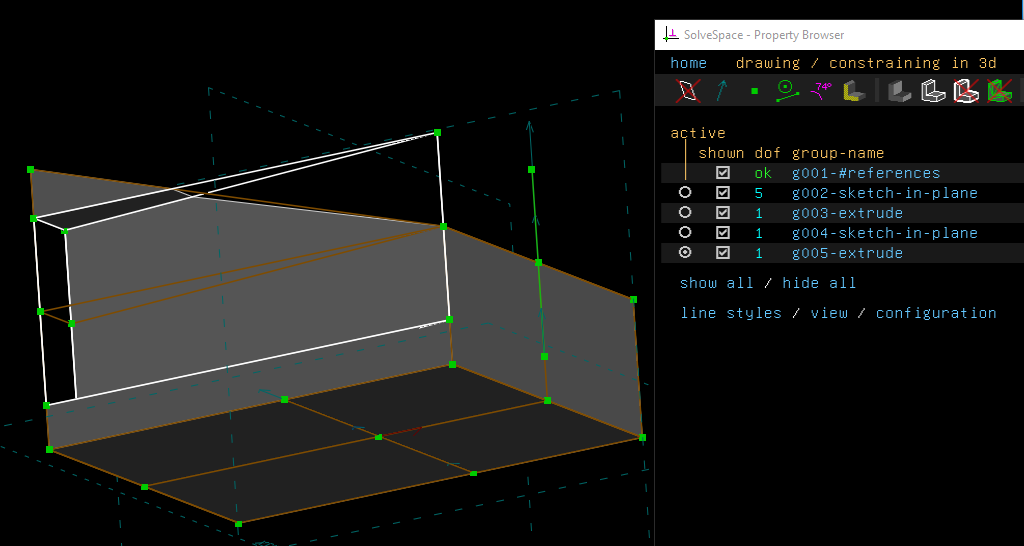 Unexpected Redundant Constraints For Extrusion · Issue 1391 · Solvespace Solvespace · Github