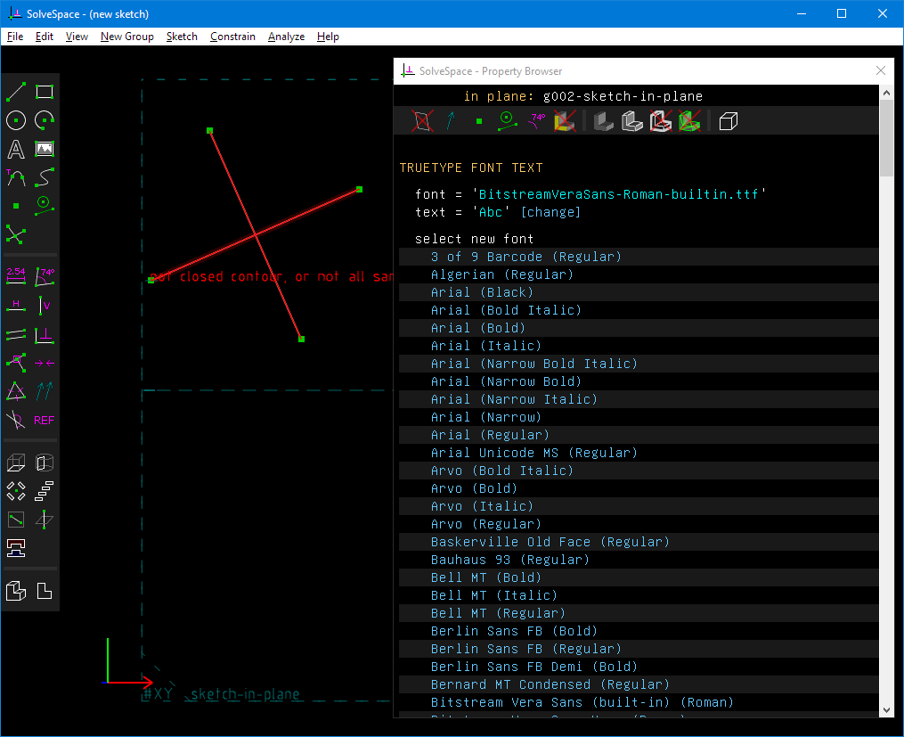 New Text entities have no font assigned · Issue #821 · solvespace/solvespace · GitHub