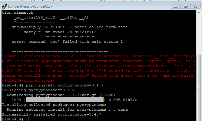 Build fail on i386 · Issue #123 · Legrandin/pycryptodome · GitHub