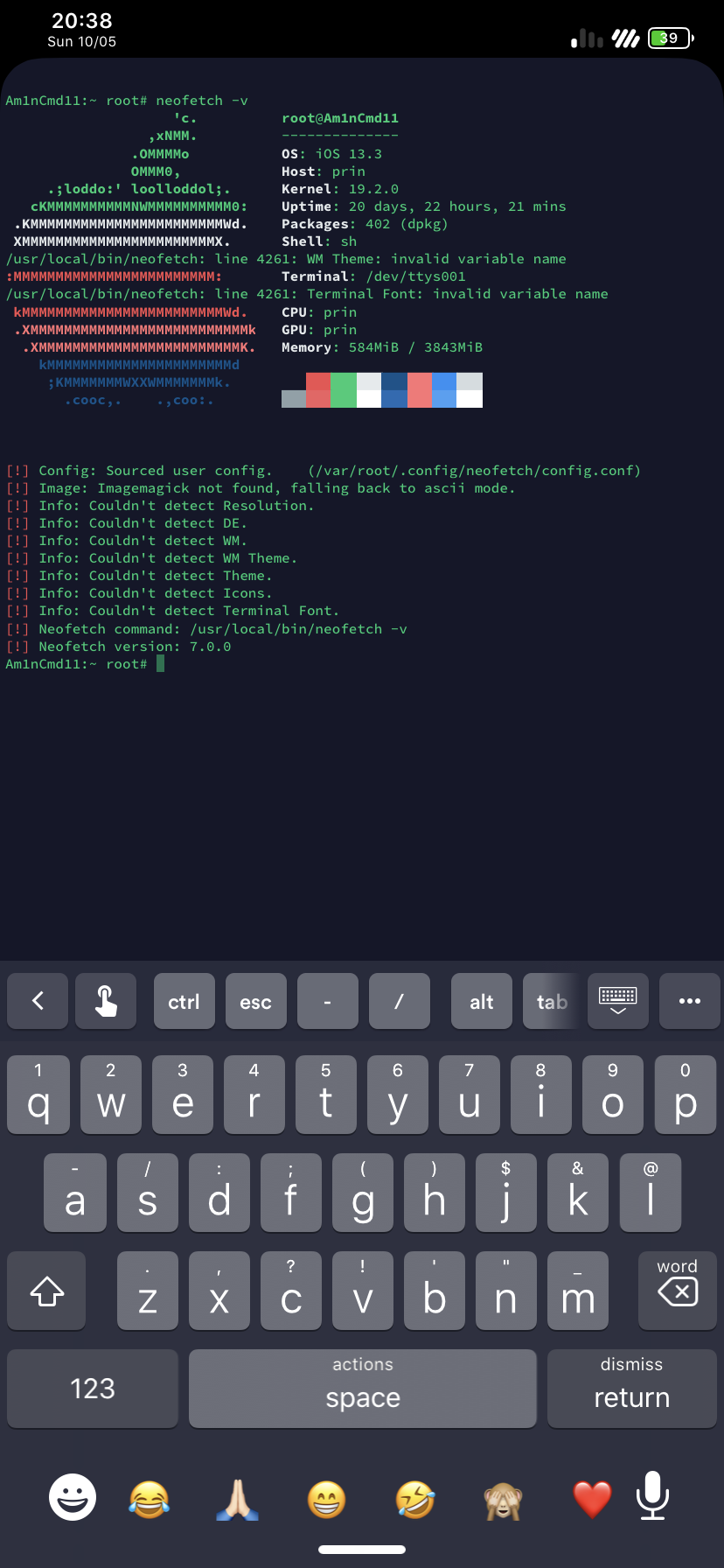 Coudn’t detect some info · Issue #1457 · dylanaraps/neofetch · GitHub