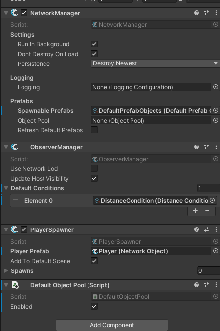 Networked pooled object is missing OnStartClient call · Issue #273 · FirstGearGames/FishNet · GitHub