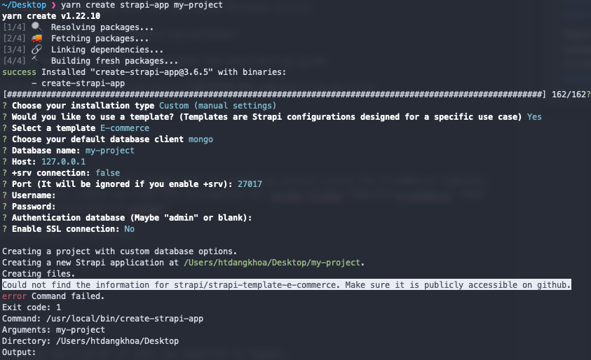 [CLI] Wrong E-commerce template url · Issue #10546 · strapi/strapi · GitHub