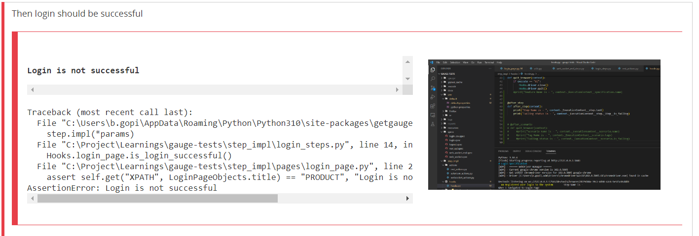 Screenshot feature is not working as expected · Issue #257 · getgauge/gauge-python · GitHub