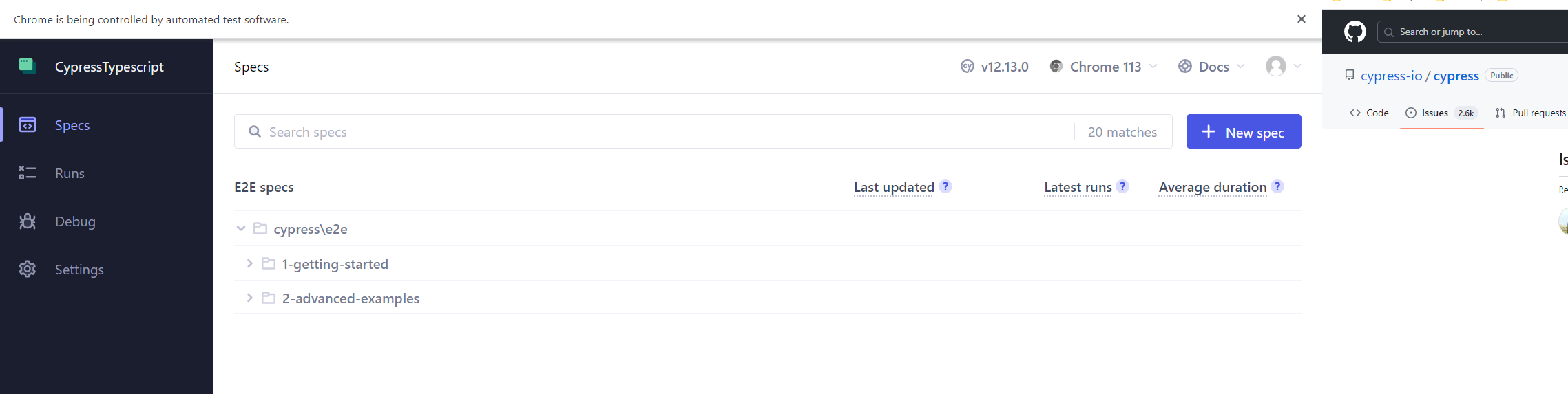 Typescript Tests Are Not Visible In The Cypress Ui V12130 · Issue 26855 · Cypress Io 