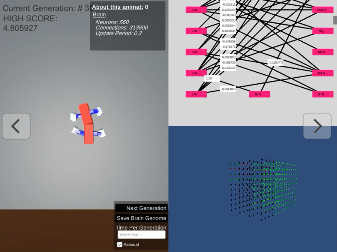 GitHub - ccrock4t/AnimatCreator: Create Hebbian AI animal robots and evolve their brains to walk