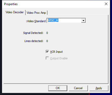 OBS keep resetting back to NTSC-M while recording VHS tapes · Issue #8431 · obsproject/obs ...