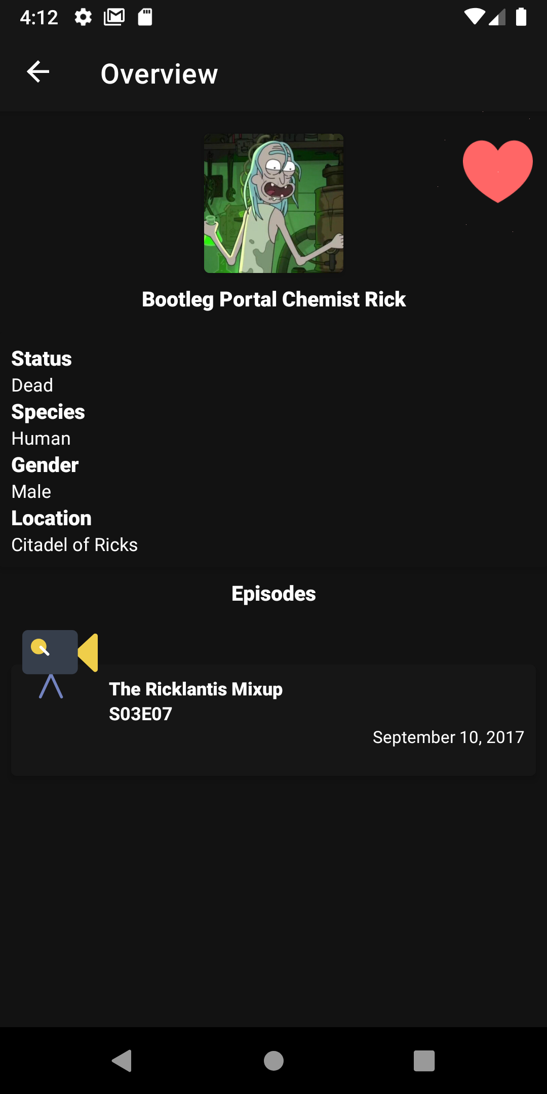 GitHub - Marannix/RickAndMorty: Using MVVM/MVI architecture, ViewModel, Navigation, Room, Lottie ...