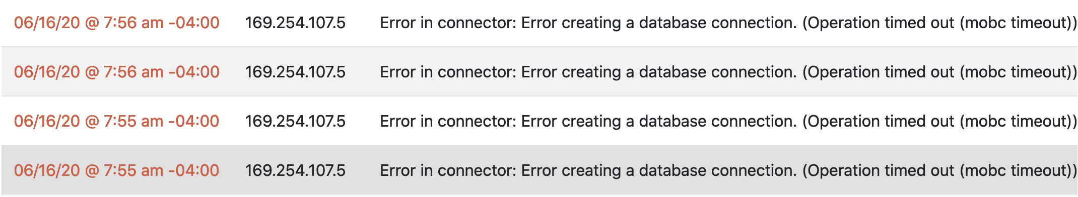 Intermittent Mobc Timeout Error Creating Database Connection · Issue 2782 · Prismaprisma 1461