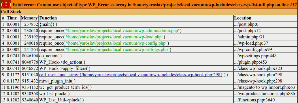 wc_get_product_term_ids() function produce fatal error · Issue #15584 · woocommerce/woocommerce ...