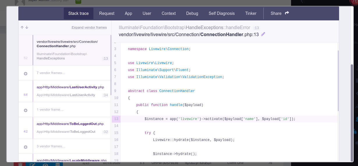 opening table page after time · Issue #28 · rappasoft/laravel-livewire ...