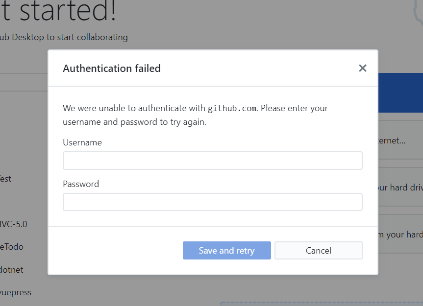 Authentication Failed · Issue 8444 · Desktopdesktop · Github