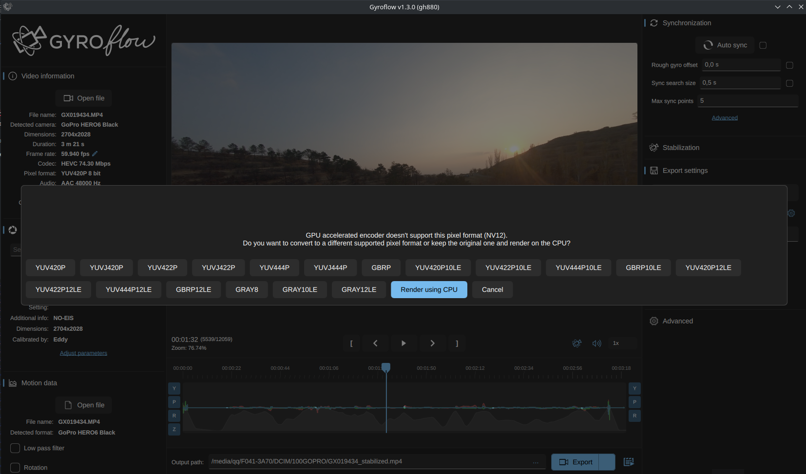 [ubuntu] GPU encoding not possible · Issue #246 · gyroflow/gyroflow · GitHub