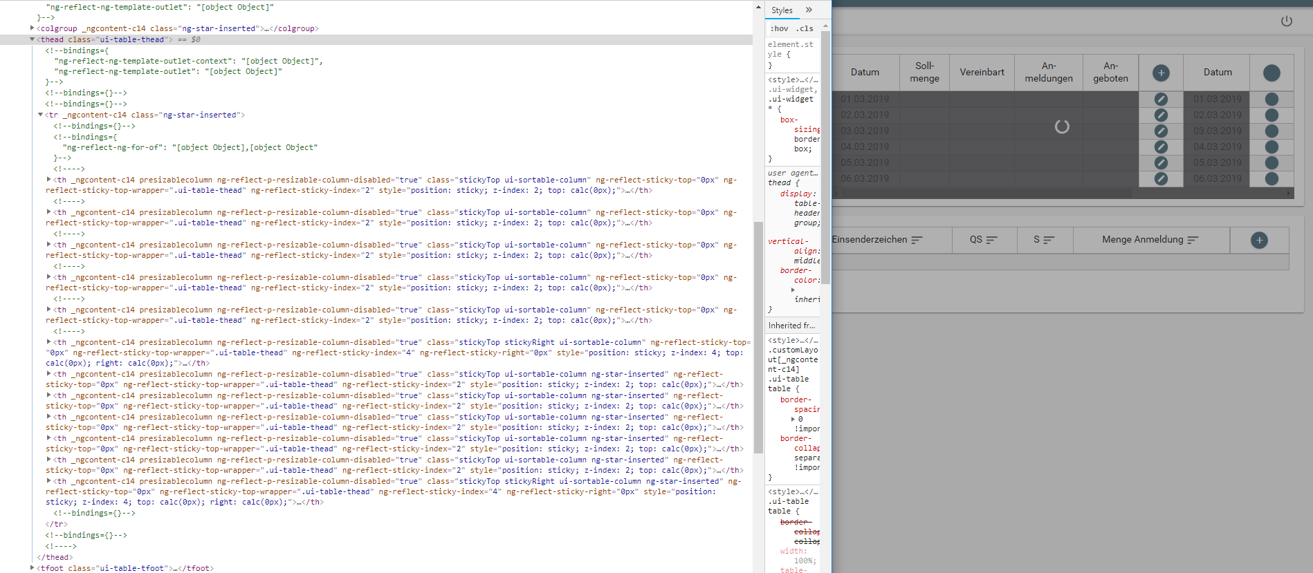 Table columns change results in dupplicate header · Issue #7310 · primefaces/primeng · GitHub
