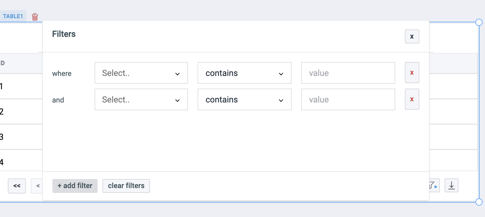 [Bug] Clearing filter row in Table shows blank screen · Issue #1191 ...