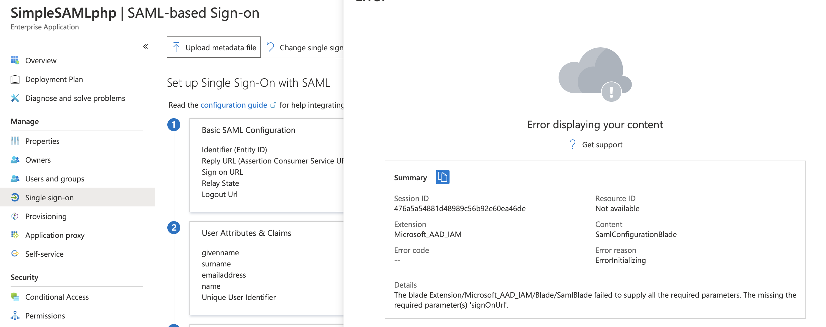 Azure AD 'Non Library' applications now require SignOnURL in SP metadata · Issue #1336 ...