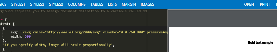 Bold text in SVG is too thick · Issue #1899 · bpampuch/pdfmake · GitHub