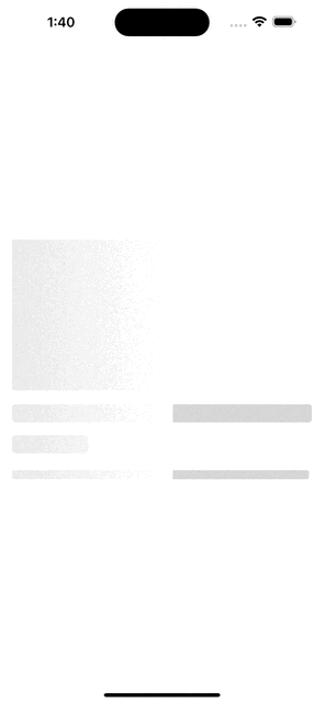 GitHub - ciaranmul/ShimmerLoader: A SwiftUI Shimmer Loader ViewModifier