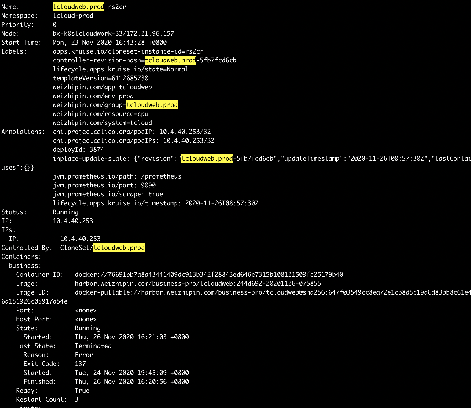 [BUG]The status of Cloneset is inconsistent with the true state of POD ...