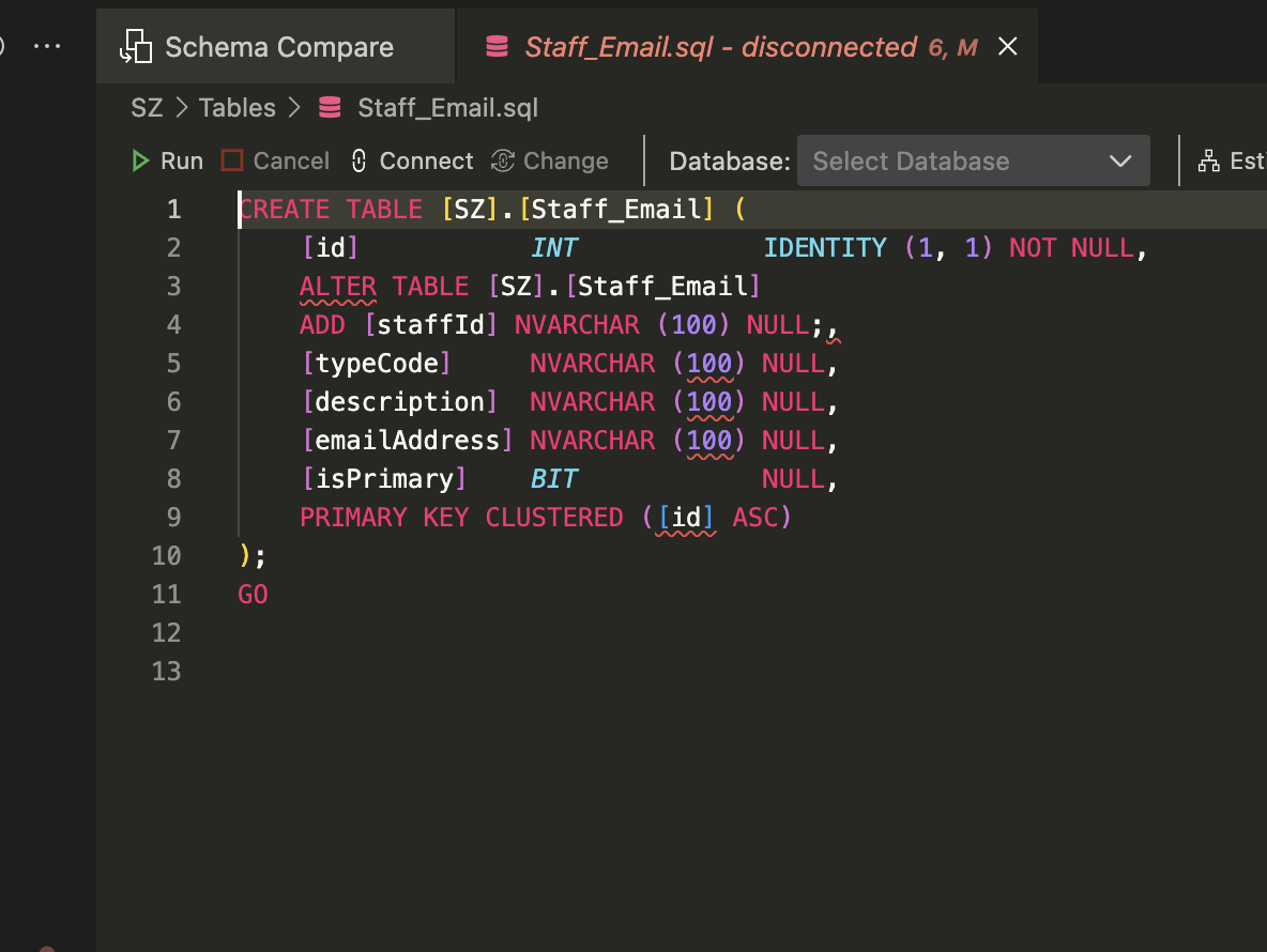 Schema Compare Apply fails with an error · Issue #24166 · microsoft/azuredatastudio · GitHub