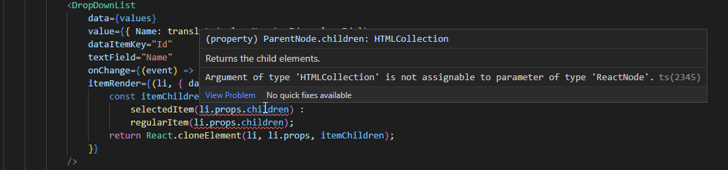 Type Problems In Itemrender In Combobox Adn Dropdownlist With React 18 7743