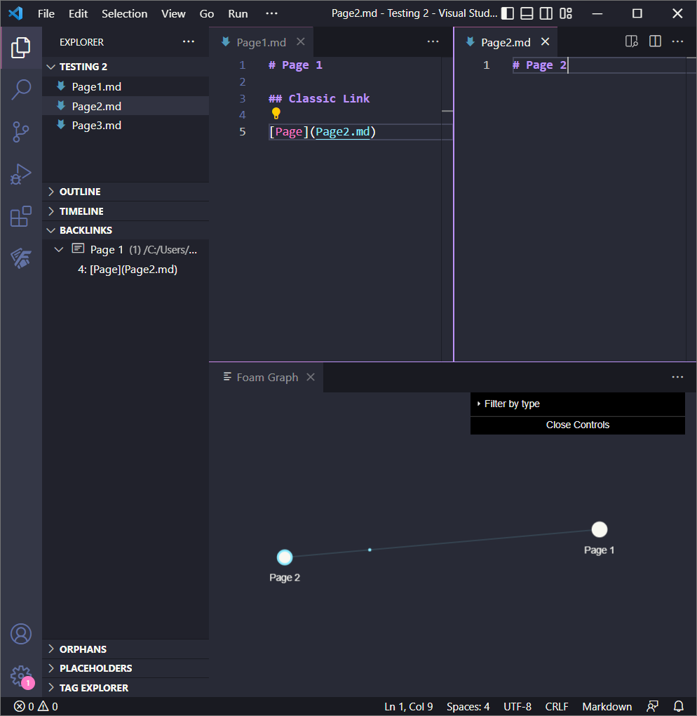 Reference-style links do not link nodes nor generate backlinks · Issue #1112 · foambubble/foam ...