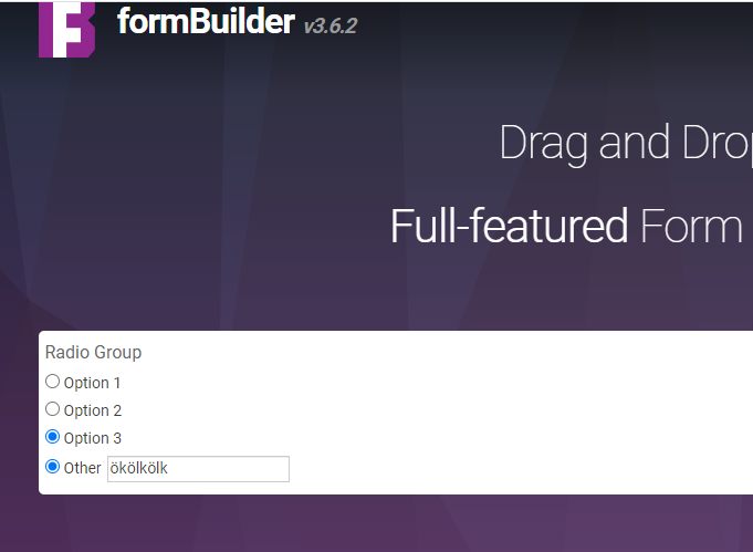 Radio Button & Other Option not working · Issue #1172 · kevinchappell/formBuilder · GitHub