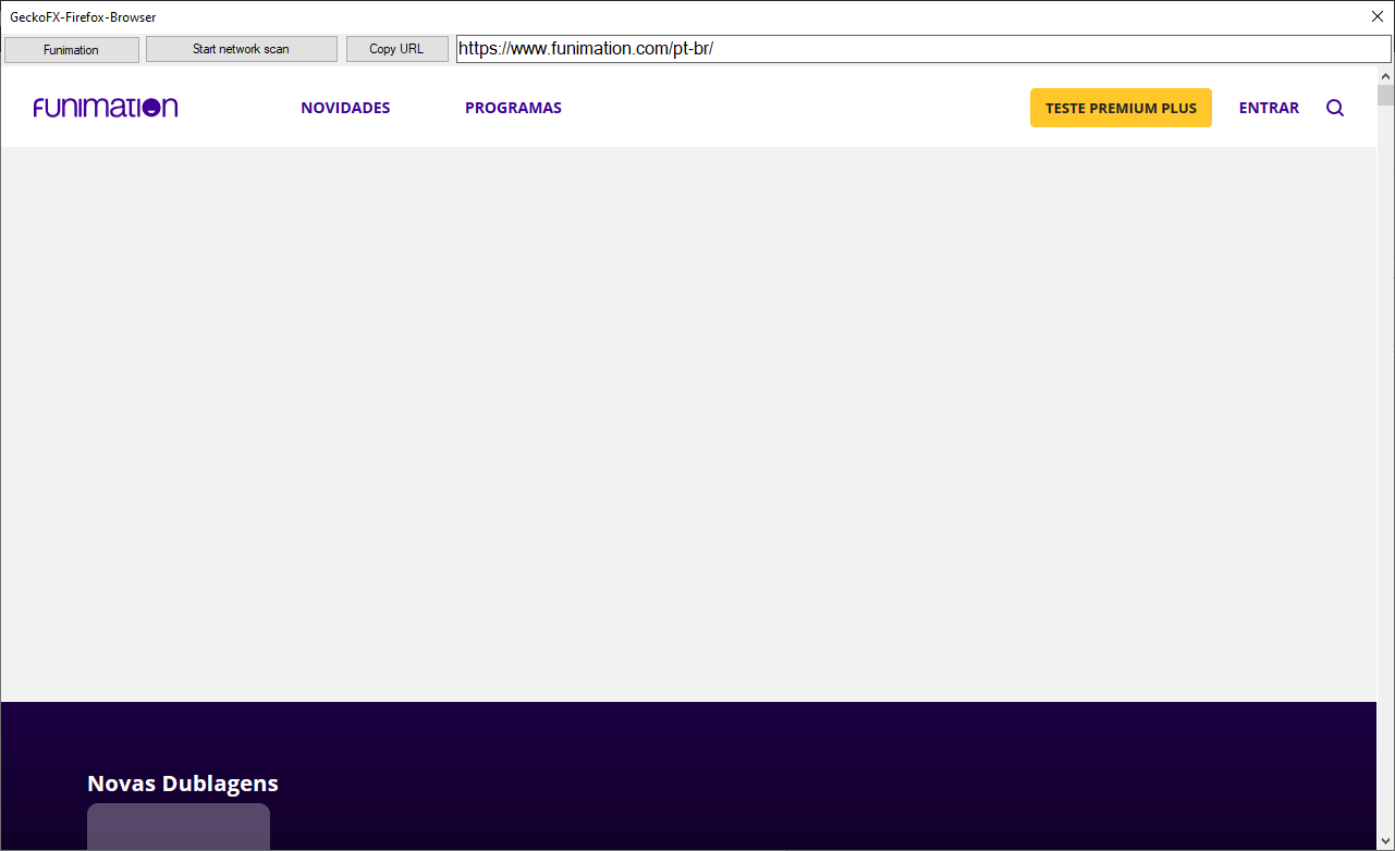 Funimation: Site not rendering properly, consequently unable to login ...