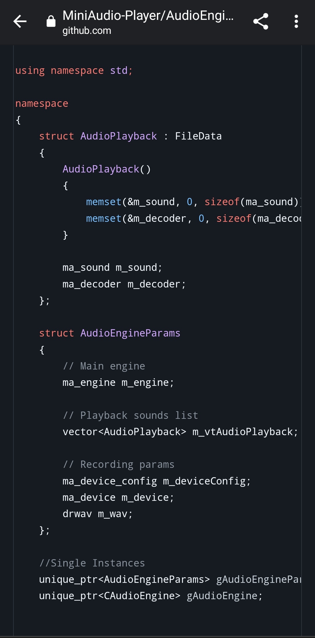 Crash while initializing multiple sounds using datasource · Issue #478 · mackron/miniaudio · GitHub