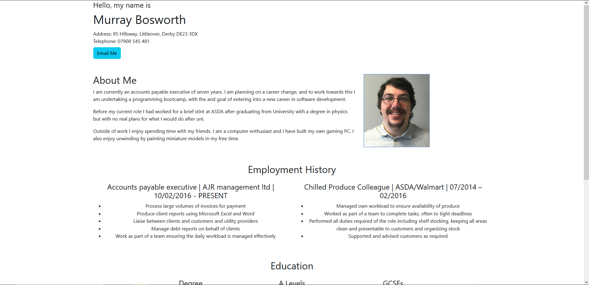 GitHub - Muzzius/MyCV: MyCV Website