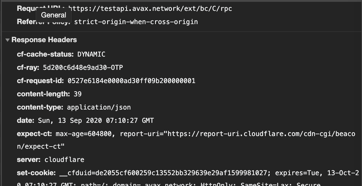 Missing CORS Header on C-Chain RPC · Issue #400 · ava-labs/avalanchego · GitHub