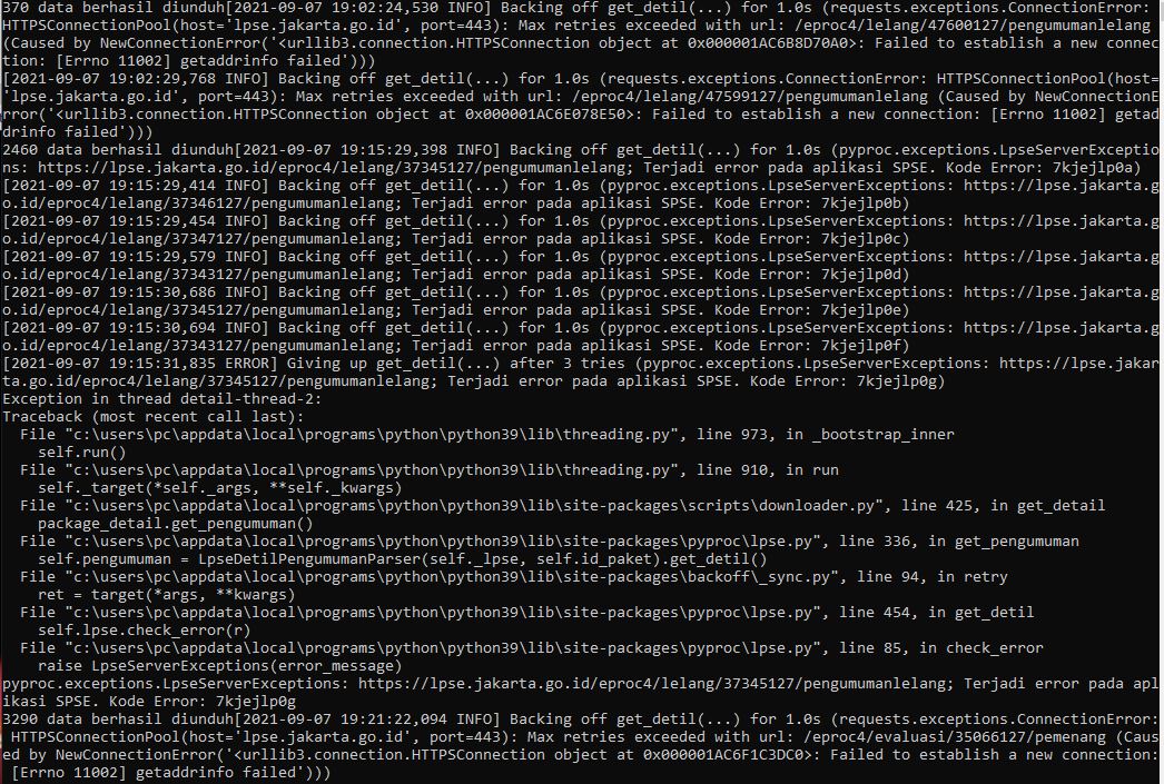 Error Scrape · Issue #31 · wakataw/pyproc · GitHub