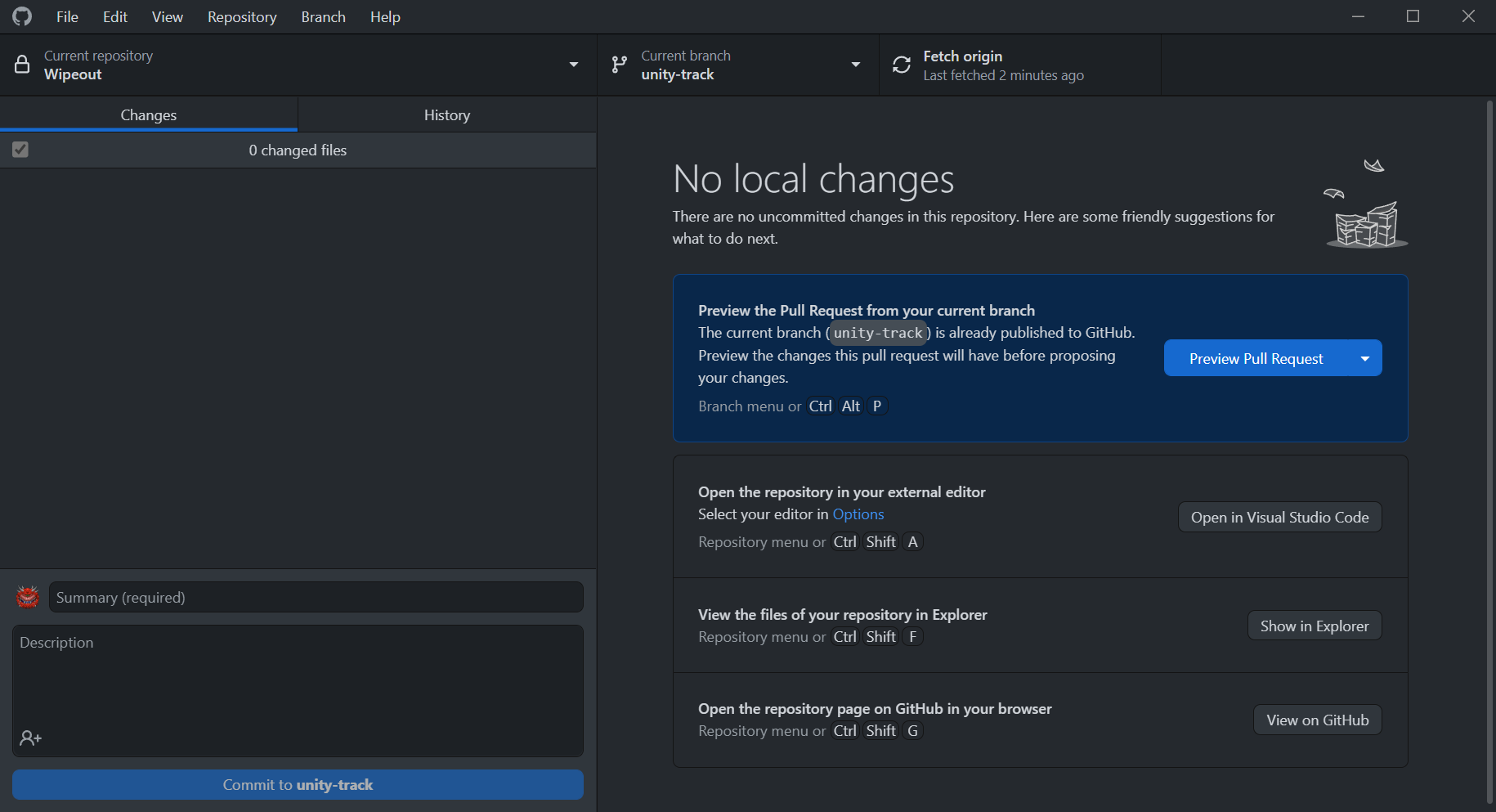 Why does pressing any key below "0 changed files" draws a white rectangle? · Issue #16344 ...