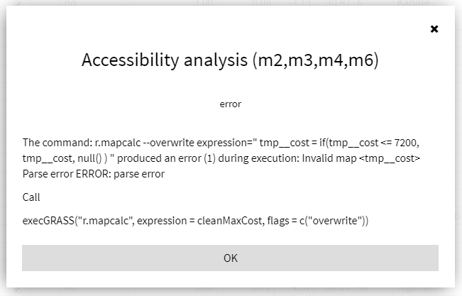 Error When Running Referral Analysis · Issue 182 · Unige Geohealthaccessmod · Github 