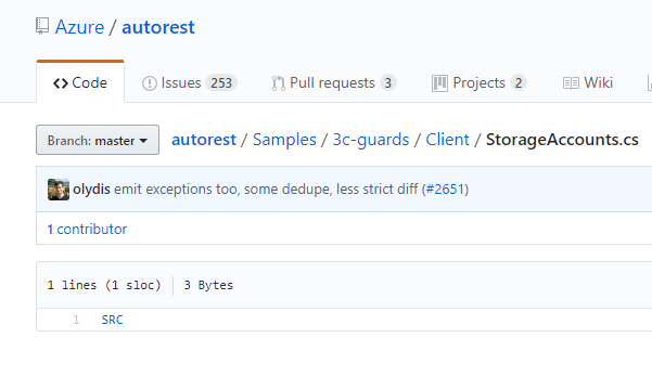 Why Do Examples All Say Src · Issue 3112 · Azure Autorest · Github