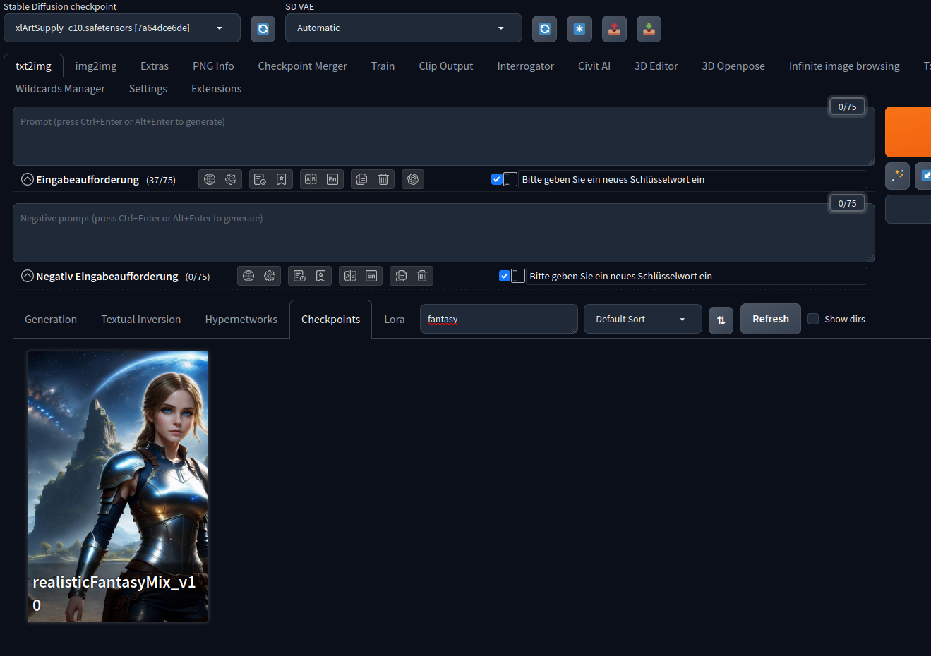 [Feature Request]: Please add a model selection option to the ...