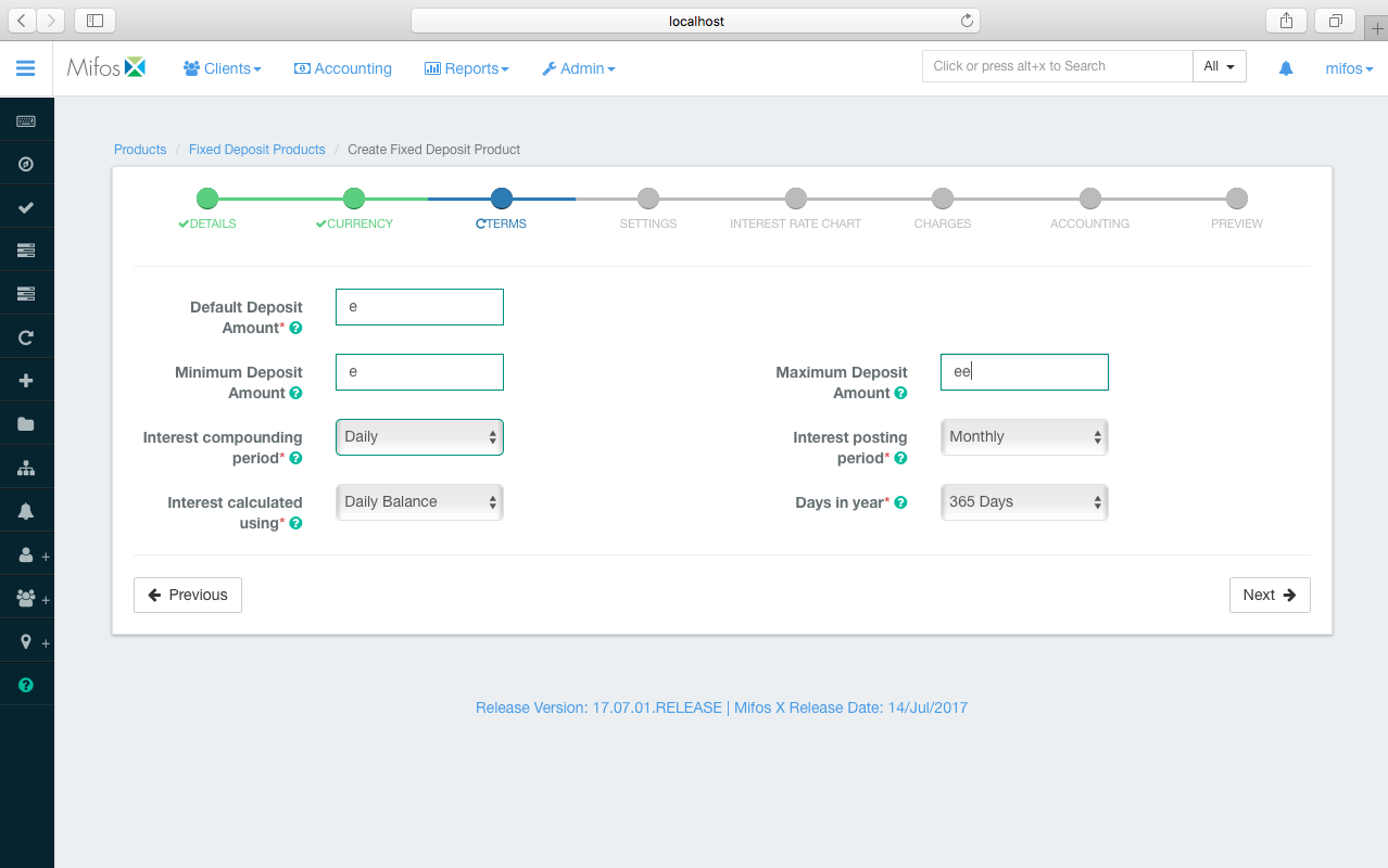 Create fixed deposit product form does not have numeric value validation. · Issue #2794 · openMF ...