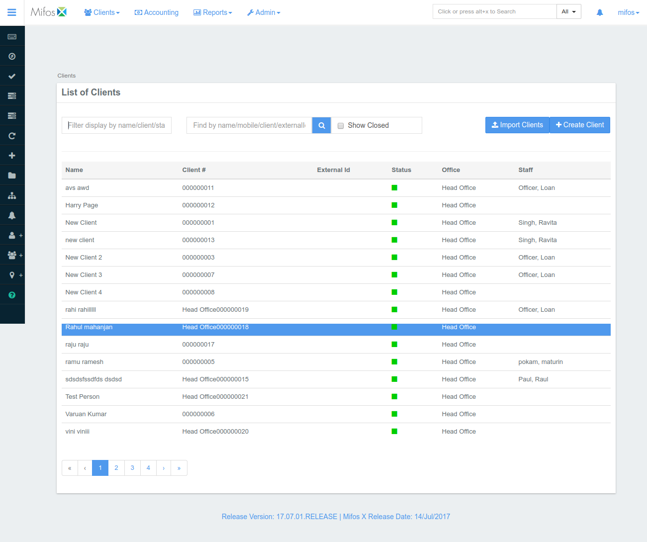 Clients: User should be able to search list of clients in clients list page · Issue #445 ...