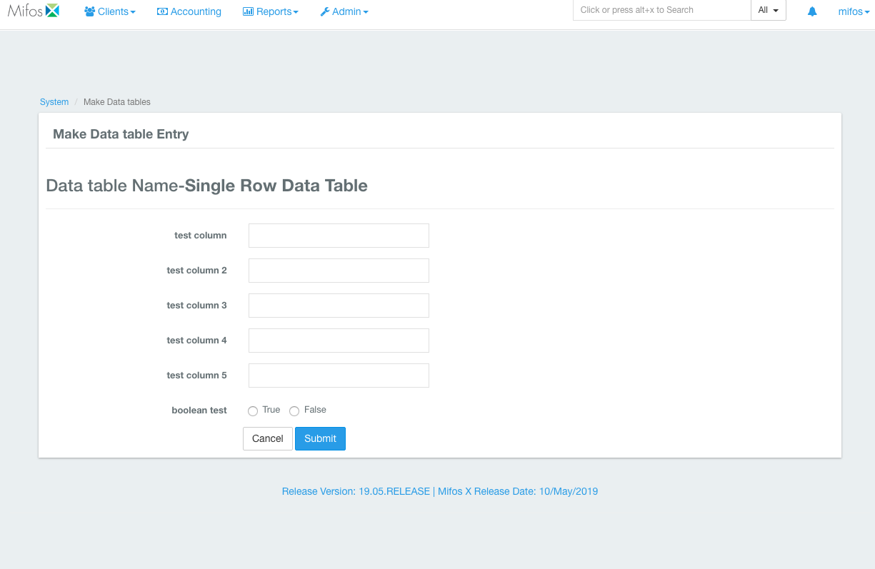 Clients: Add/Edit/Delete data in single row data tables · Issue #460 · openMF/web-app · GitHub