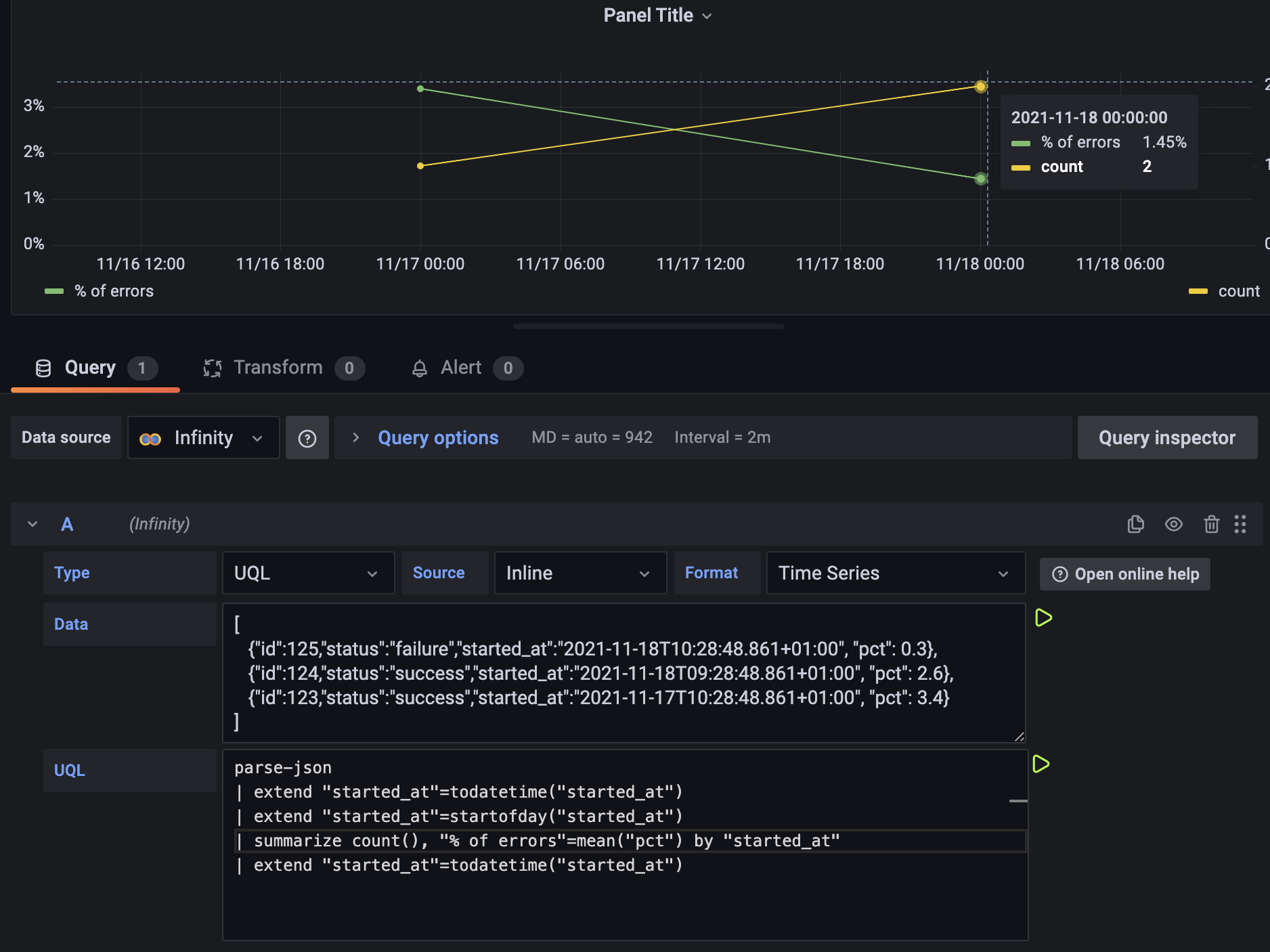How to group/aggregate by time interval? · grafana grafana-infinity-datasource · Discussion #202 ...